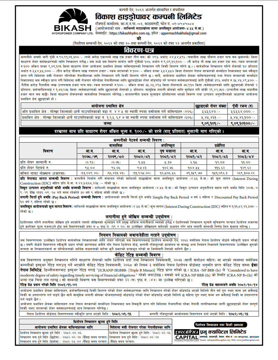 Bikash Hydropower Pvt. Ltd